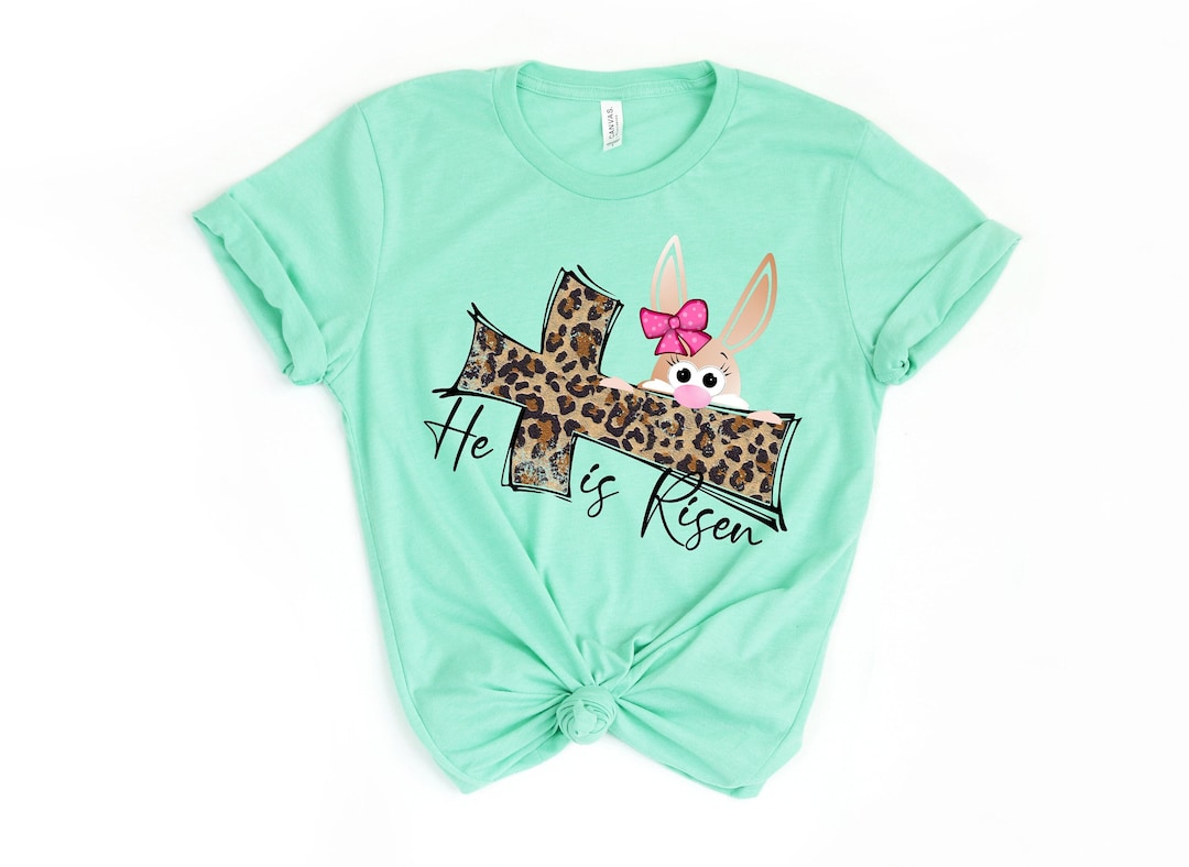 He is Risen Easter Shirt,christian Easter Shirt,easter Shirt for Woman ...