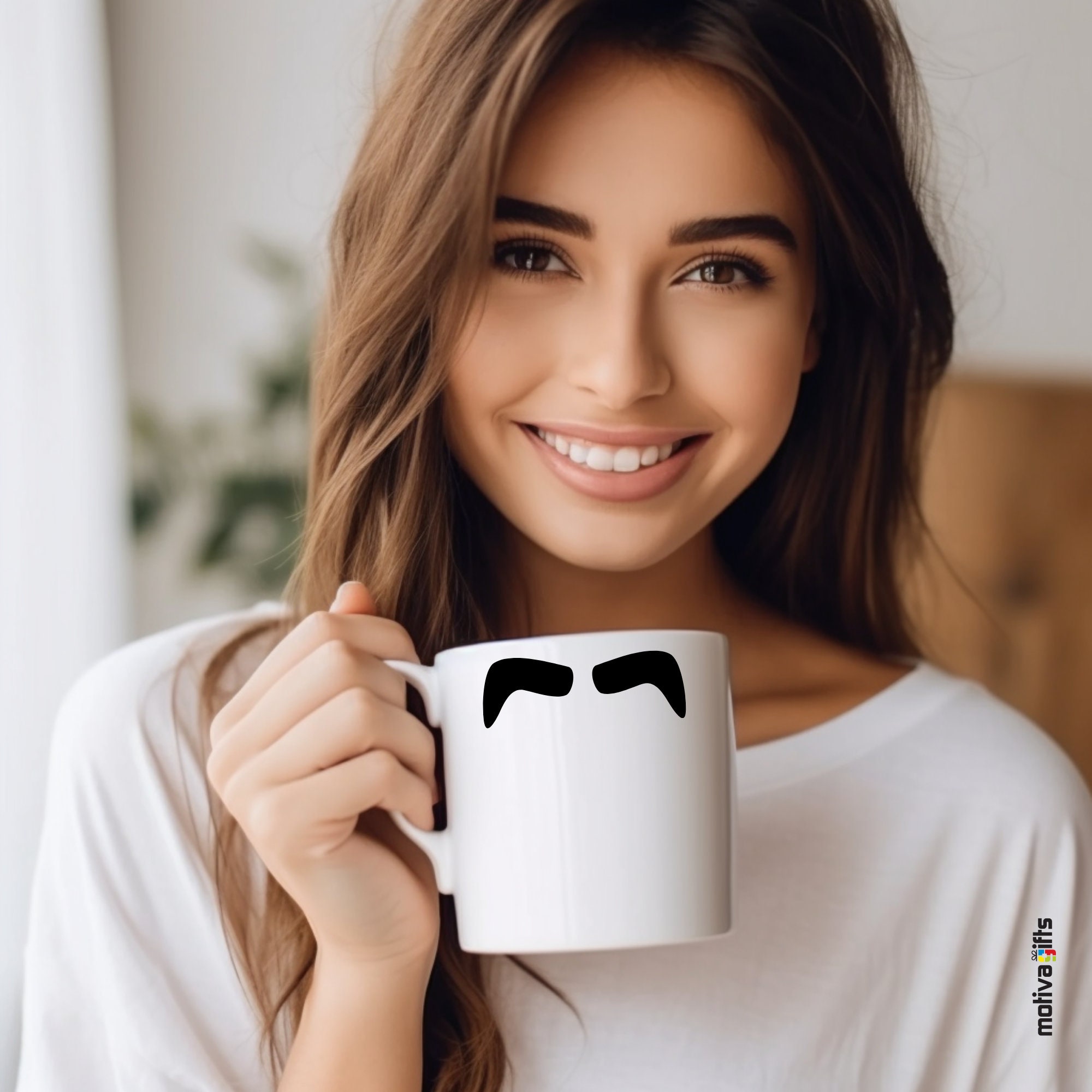 Unique John Lennon Mustache Mug Witty Gift for Him Movember Cup With ...