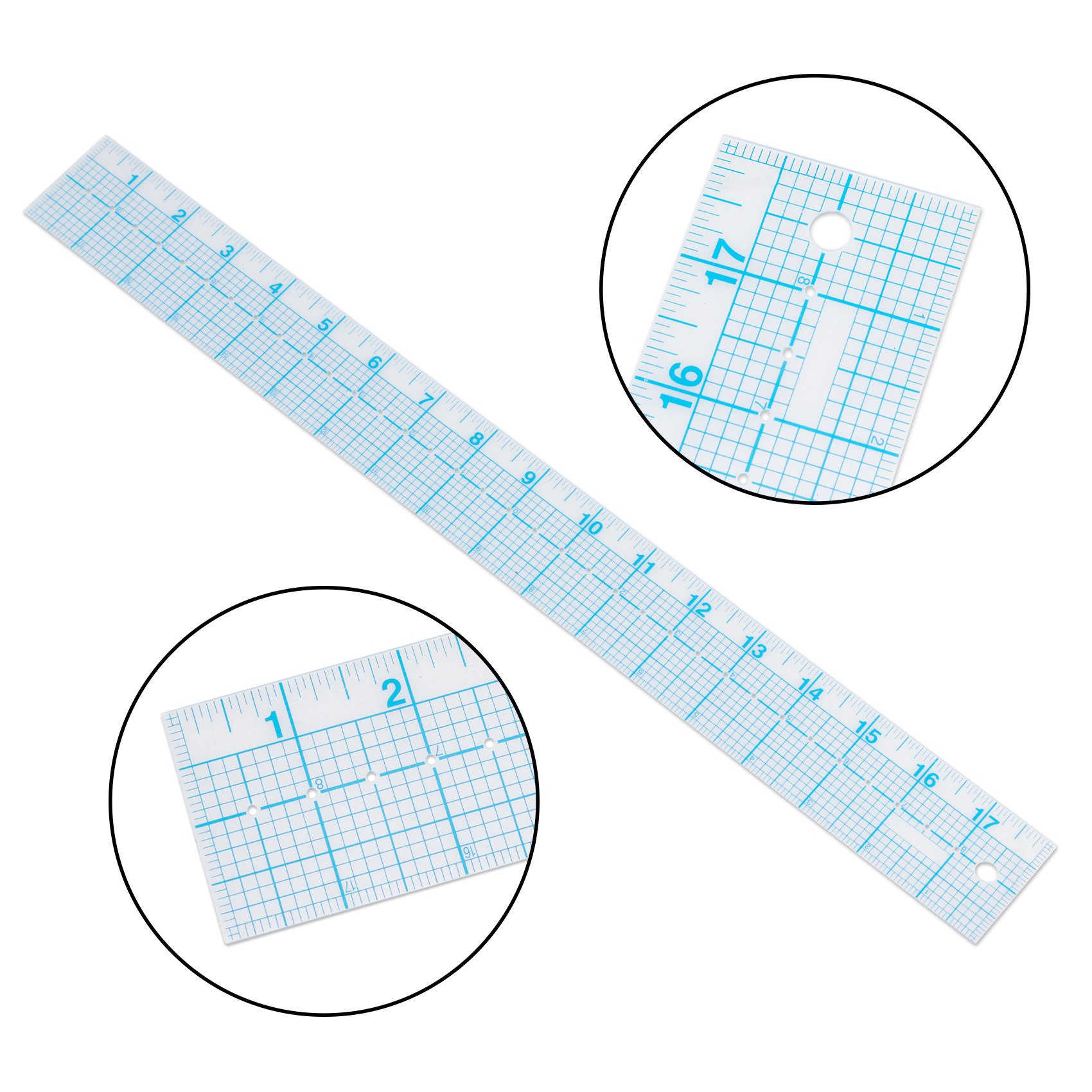 See-thru Accurate Positioning and Marking Sewing Clear Ruler 2 X 18 ...