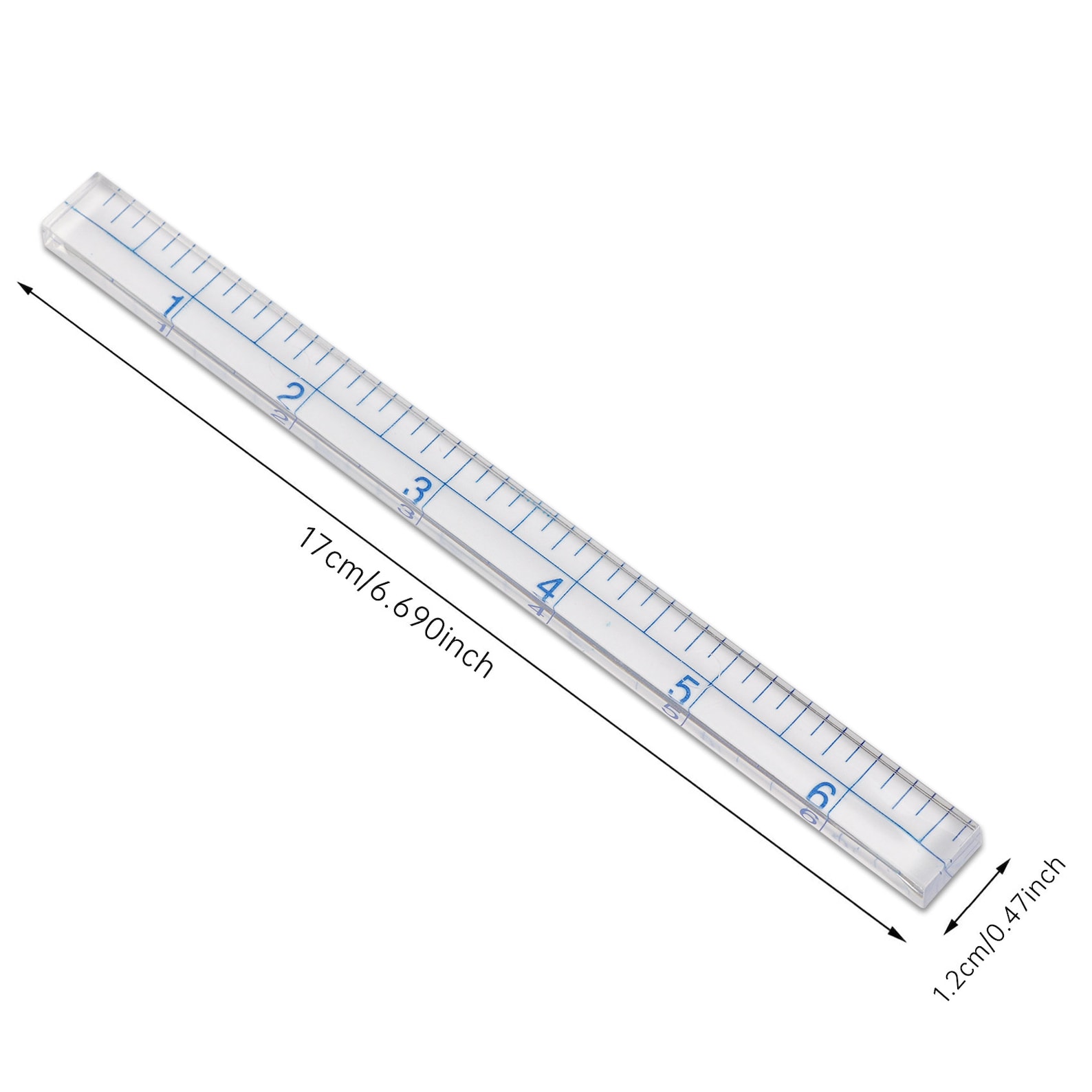 See Thru Super Seamer Clear Ruler 6-3/4 Inches - Etsy