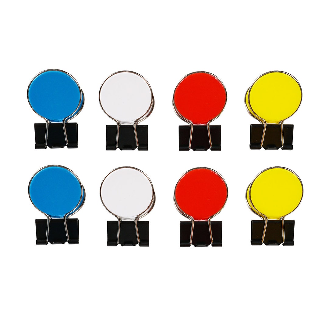 Round Circle Metal Binder Clips 8 Pcs/set Photo Notes Letter File Paper ...