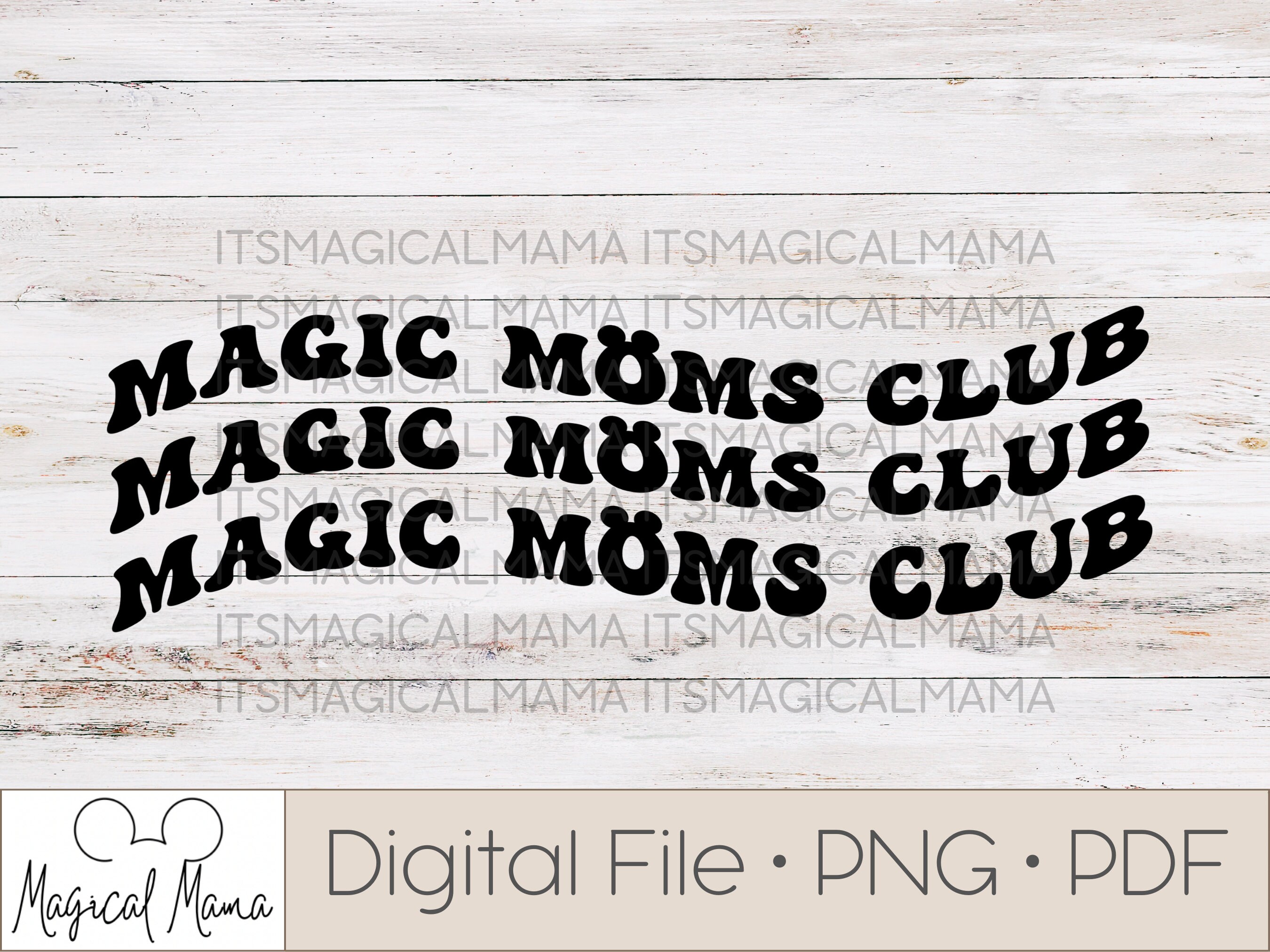 Magic Moms Club Moms PNG Digital Download Coffee Glass Can - Etsy