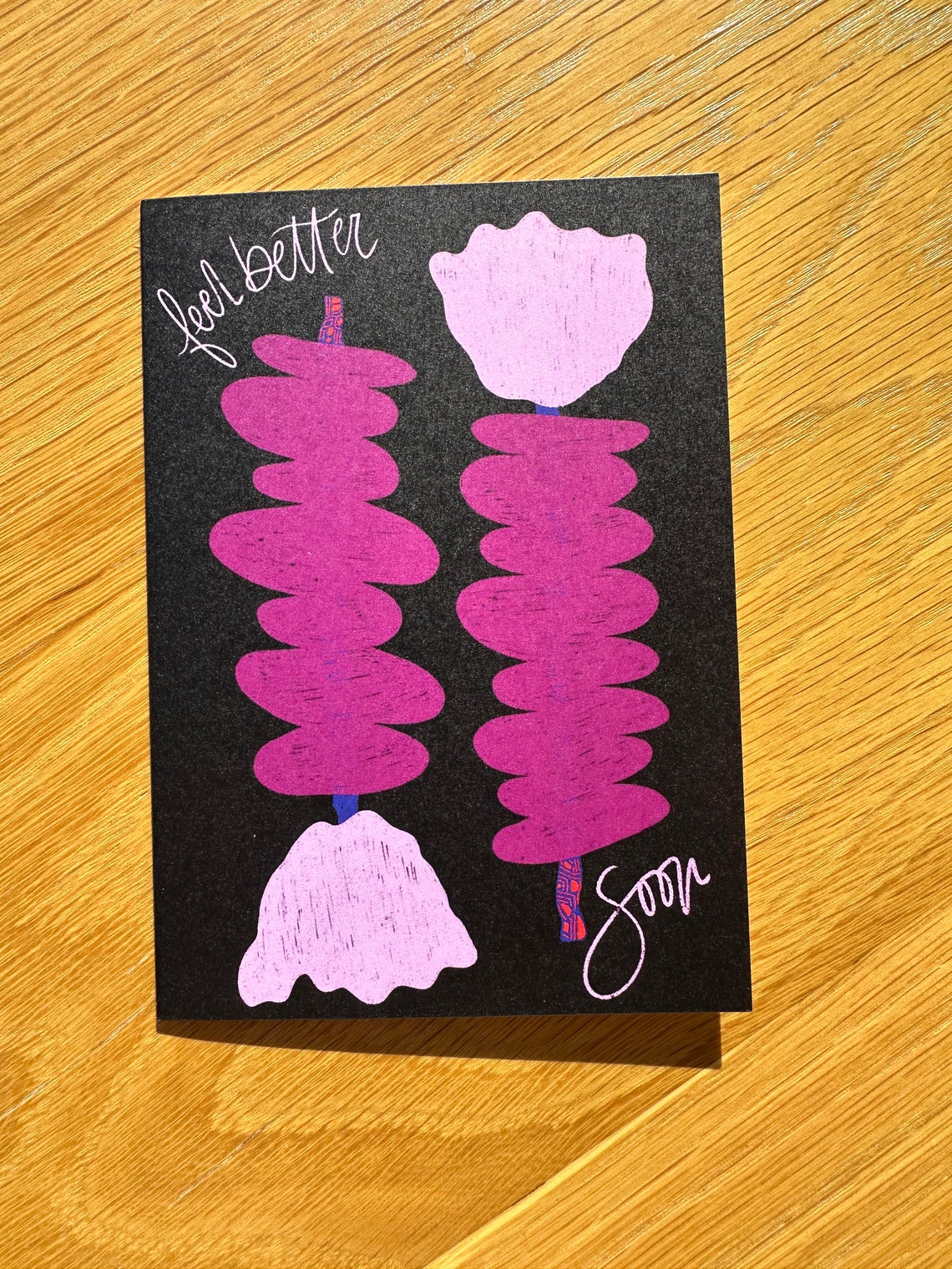 Feel Better Soon Greeting Card / Greeting Card - Etsy
