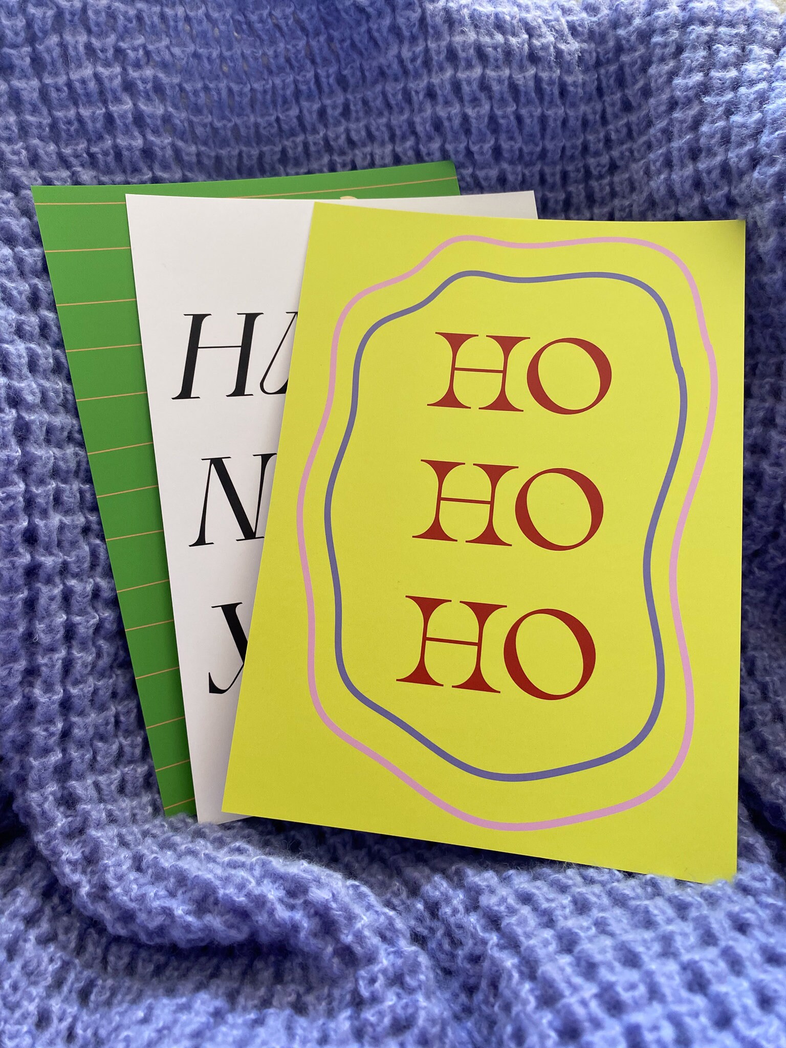 Holiday Boxed Card Set 3 Post Cards - Etsy