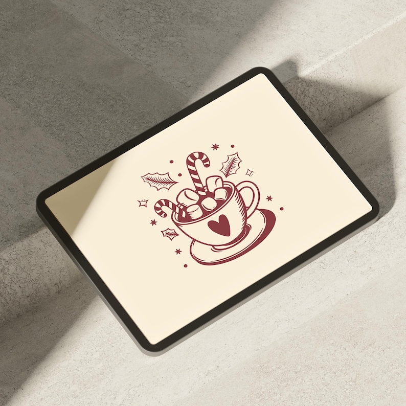 Christmas Tablet Wallpaper Set – 7 Festive Designs for iPad – Holiday ...