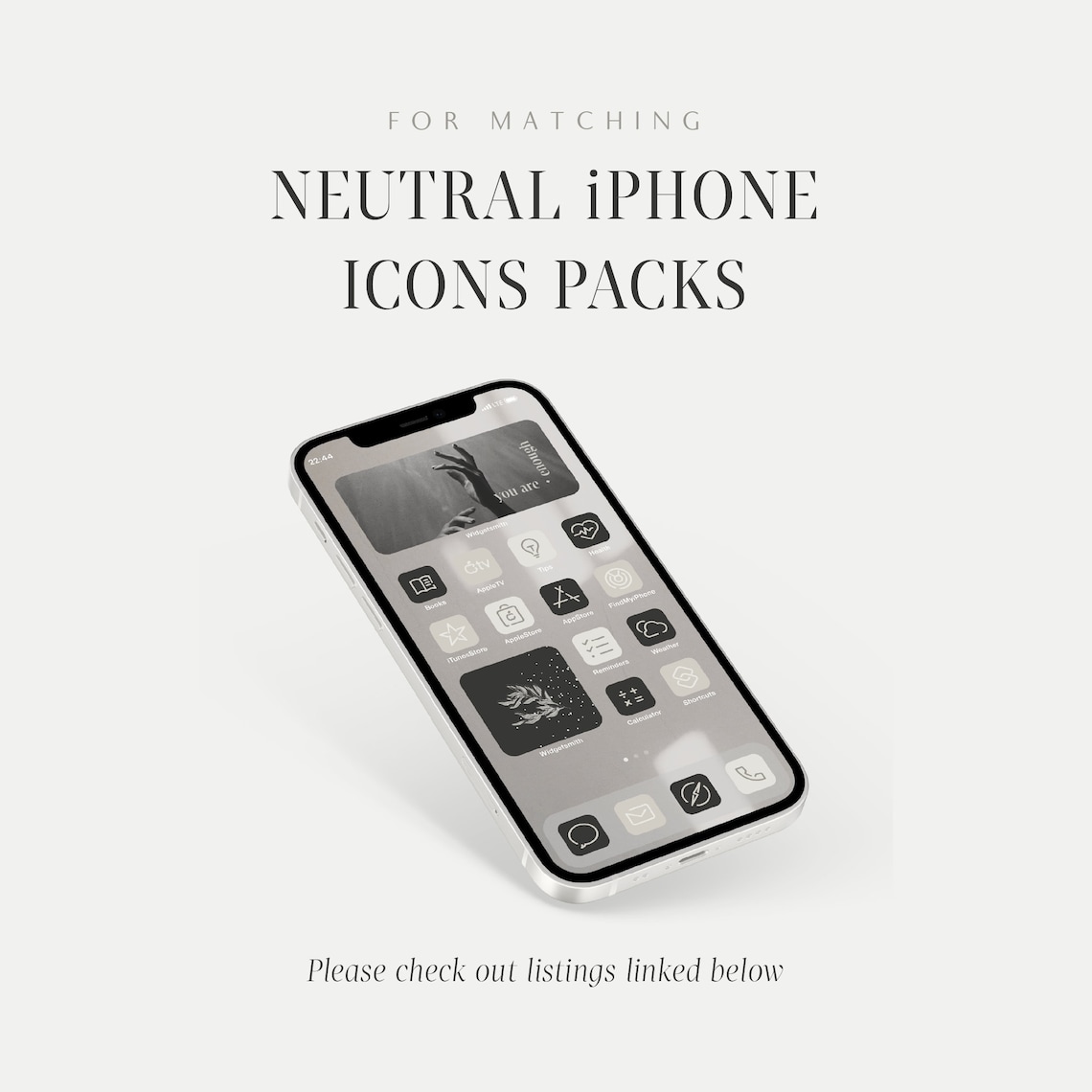 20 iPhone Wallpapers. Minimalist Home Screen Backgrounds. Neutral ...