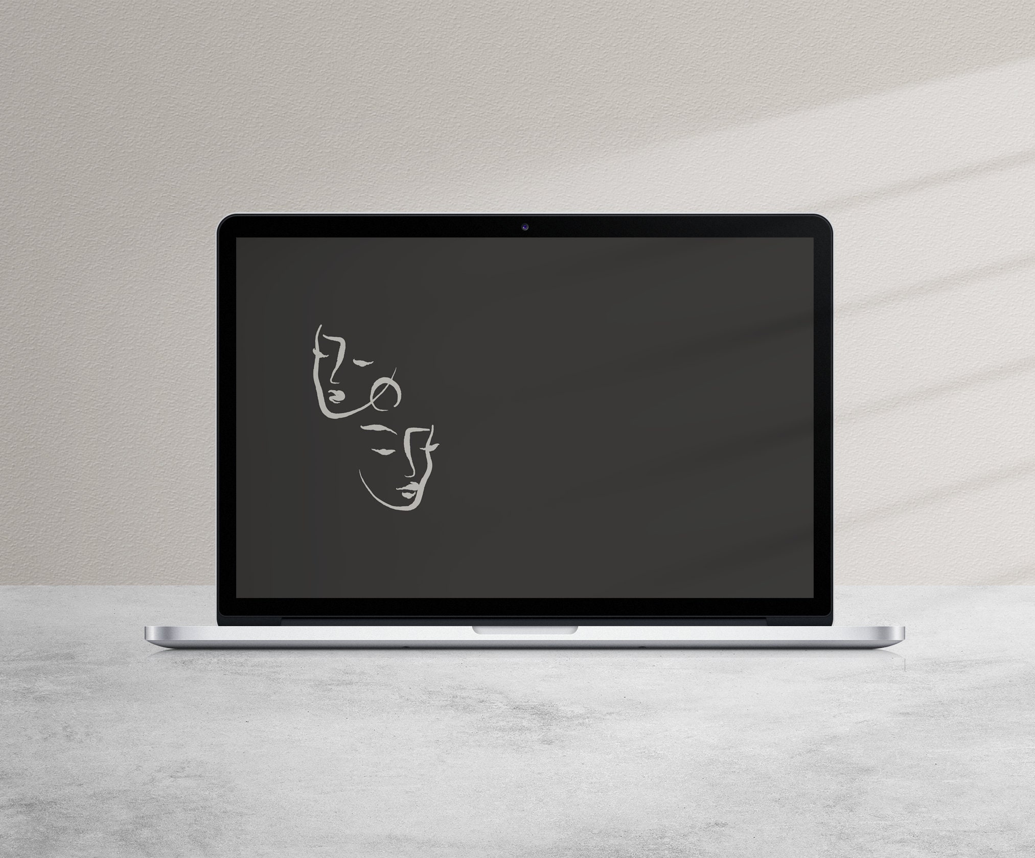 Beige Aesthetics Desktop Wallpaper, Minimalist Computer Background ...