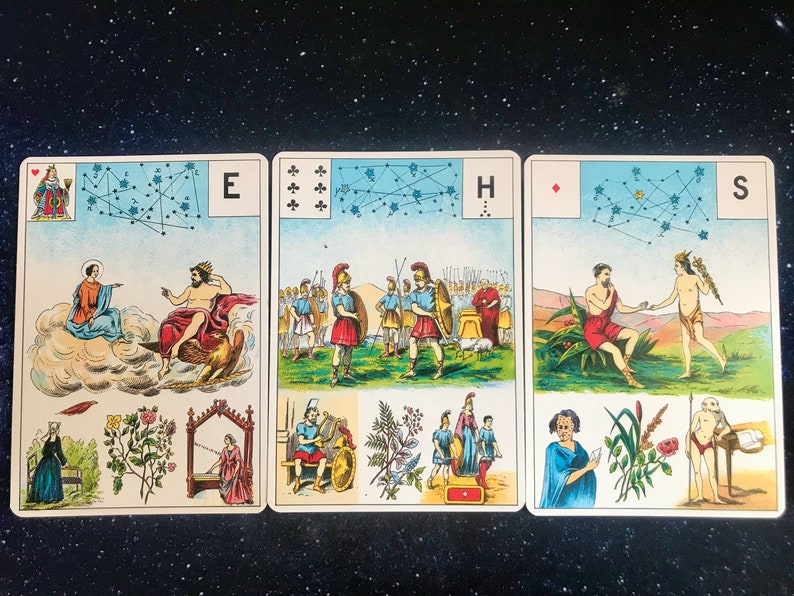 GRAND JEU LENORMAND Reading - Cartomancy, Astrology, I-ching, Hermetic ...