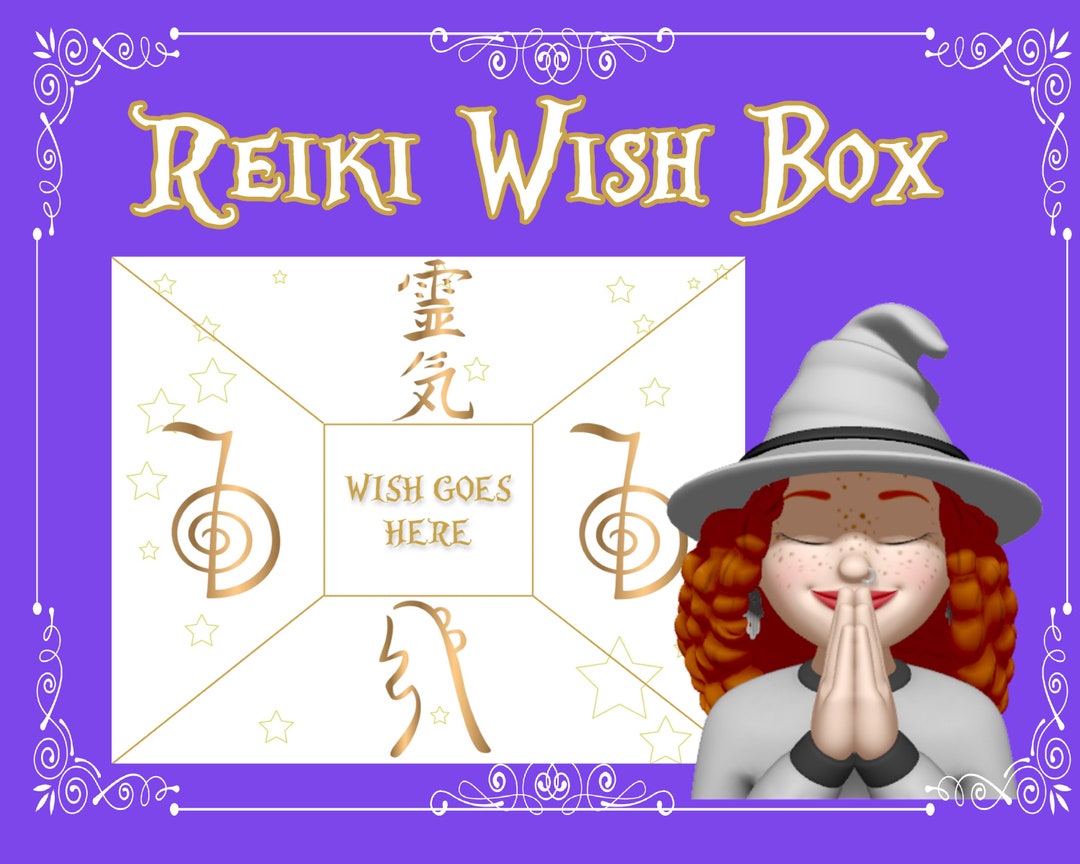 Printable Reiki WISH BOX for DIY Wish Fulfillment Spell at Home - Etsy
