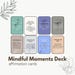 Mindful Moments Deck Printable Mindfulness Cards for Self-care ...