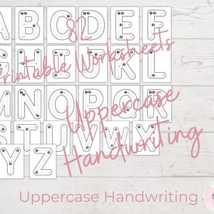 Preschool Handwriting Worksheets: Letter & Number Tracing (PDF) - Etsy