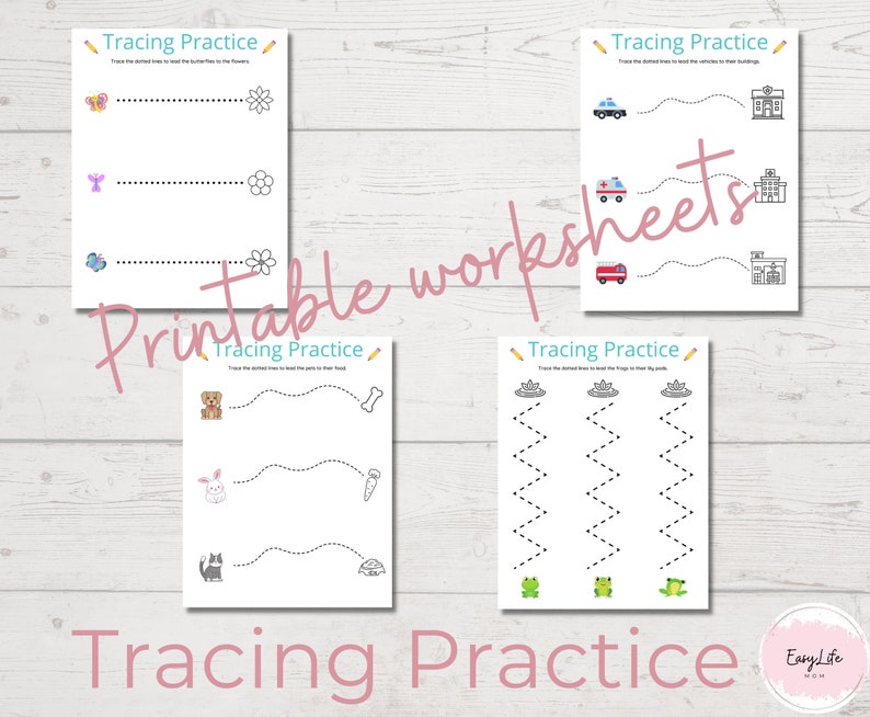 Cutting & Tracing Practice Cutting Skills Practice Cutting - Etsy