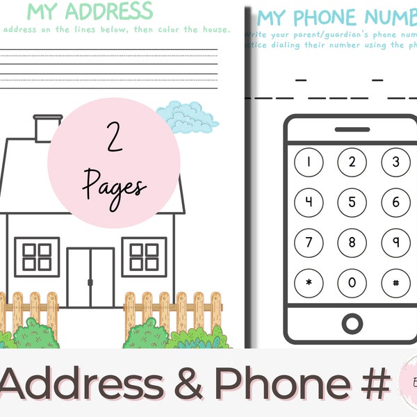 Pre K Worksheets - Etsy