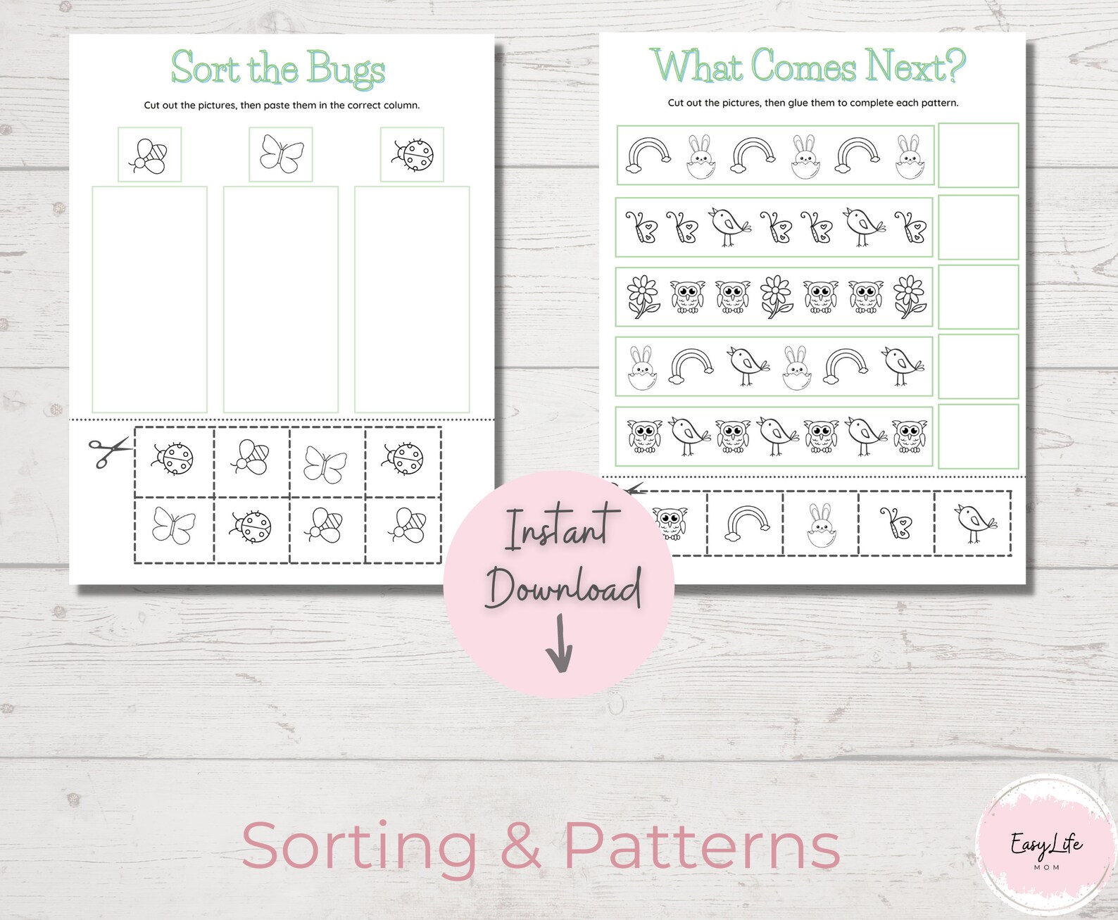 Spring Activity Bundle Preschool Activities Prek Worksheets - Etsy