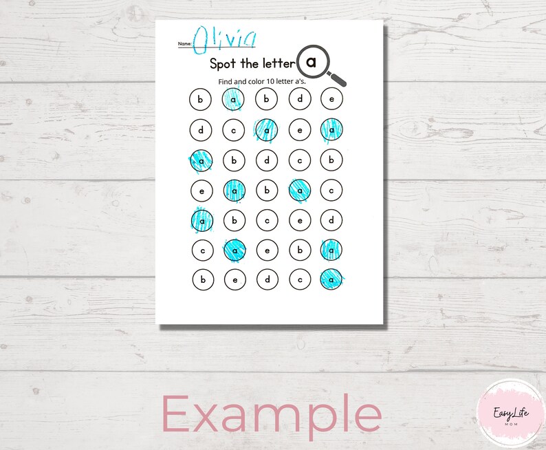 26 Spot the Letter Printables Lowercase, Find the Letter, Prek ...