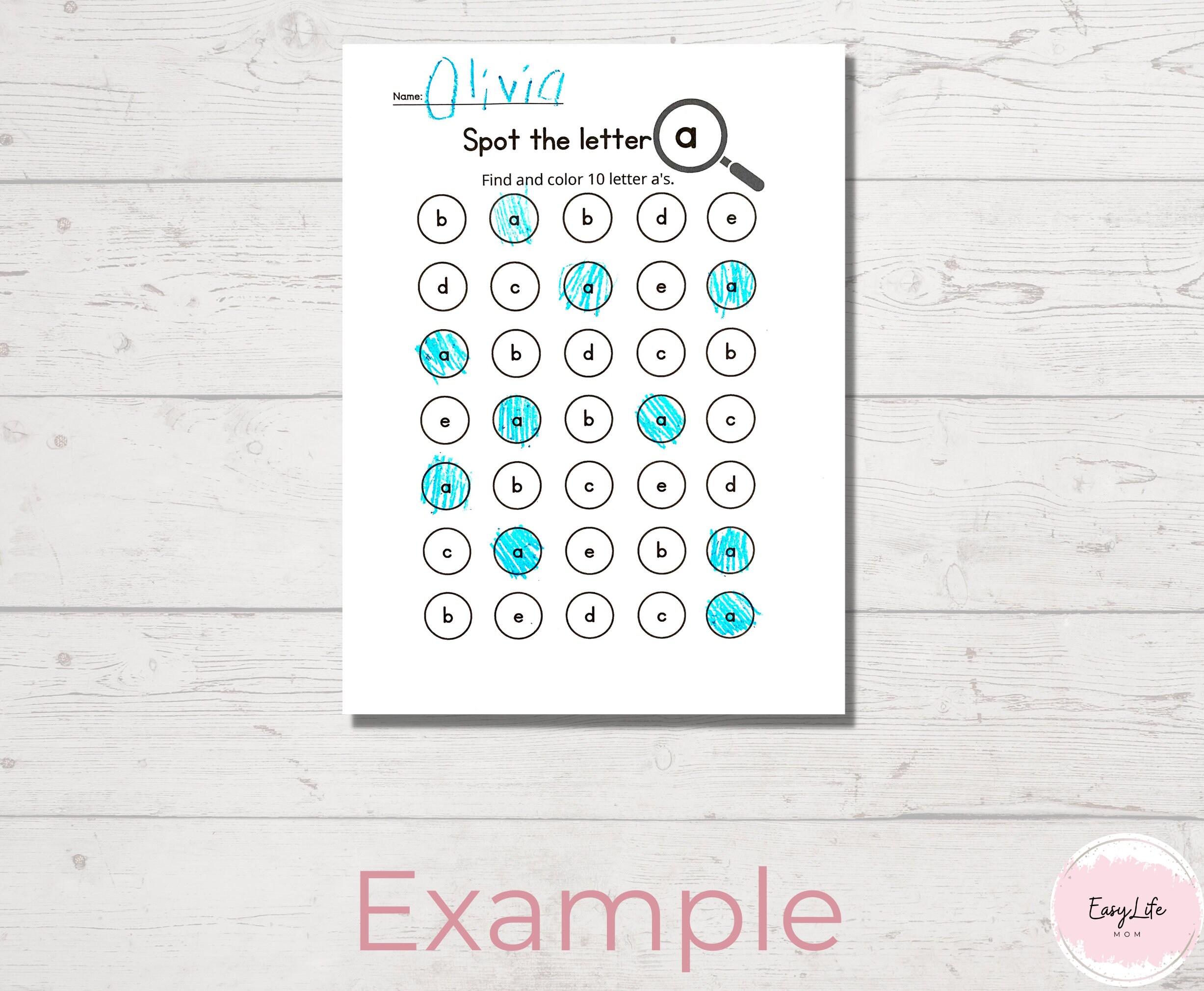 26 Spot the Letter Printables Lowercase, Find the Letter, Prek ...