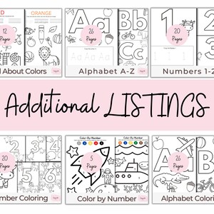 Let's Count and Color Preschool Prek Worksheets - Etsy