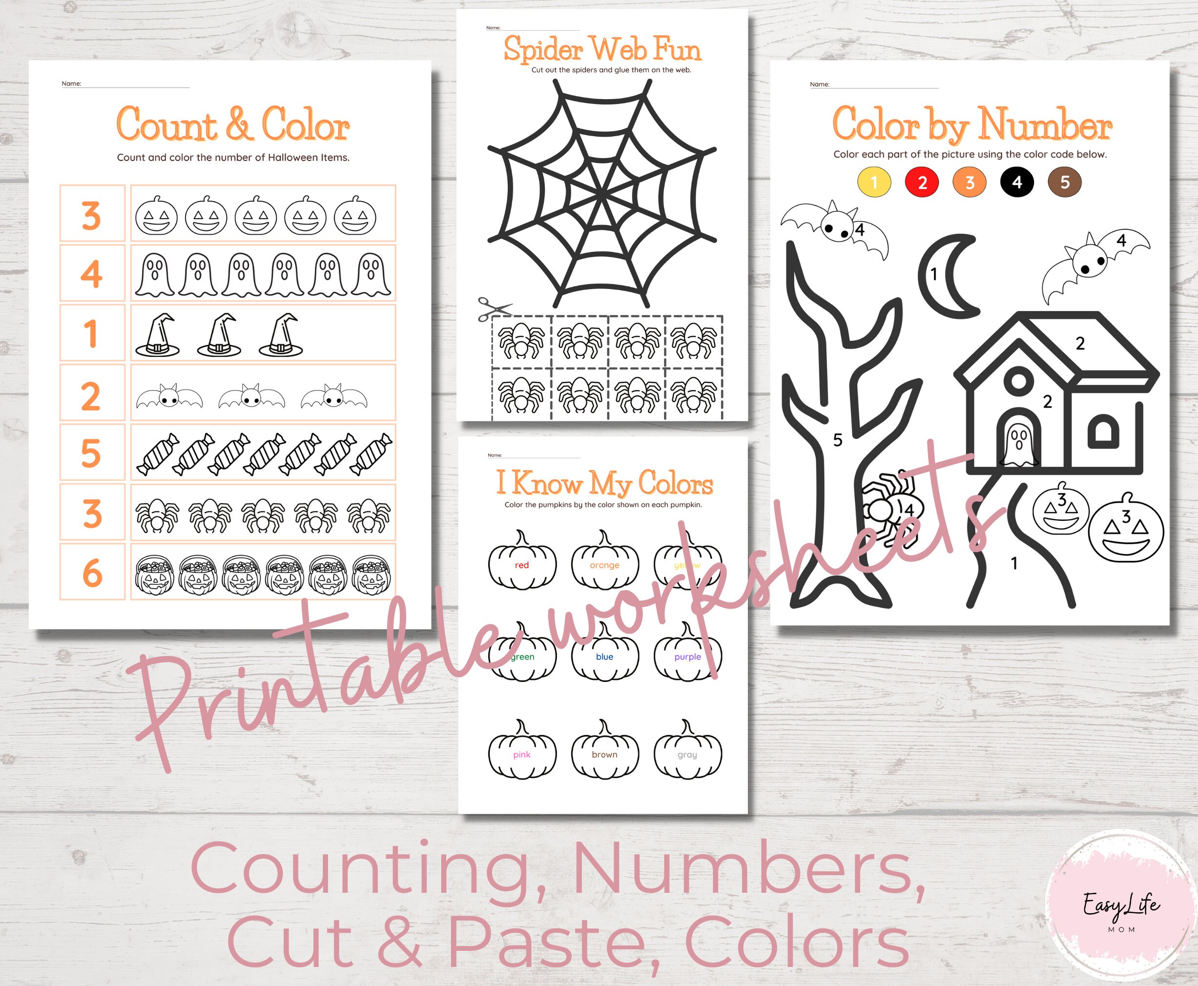 Halloween Activity Bundle Cute Halloween Activity Pages - Etsy