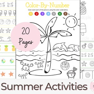 Summer Activity Bundle, Preschool Activities, Prek Worksheets, Learning ...