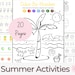 Summer Activity Bundle: Preschool Learning Worksheets (PDF) - Etsy