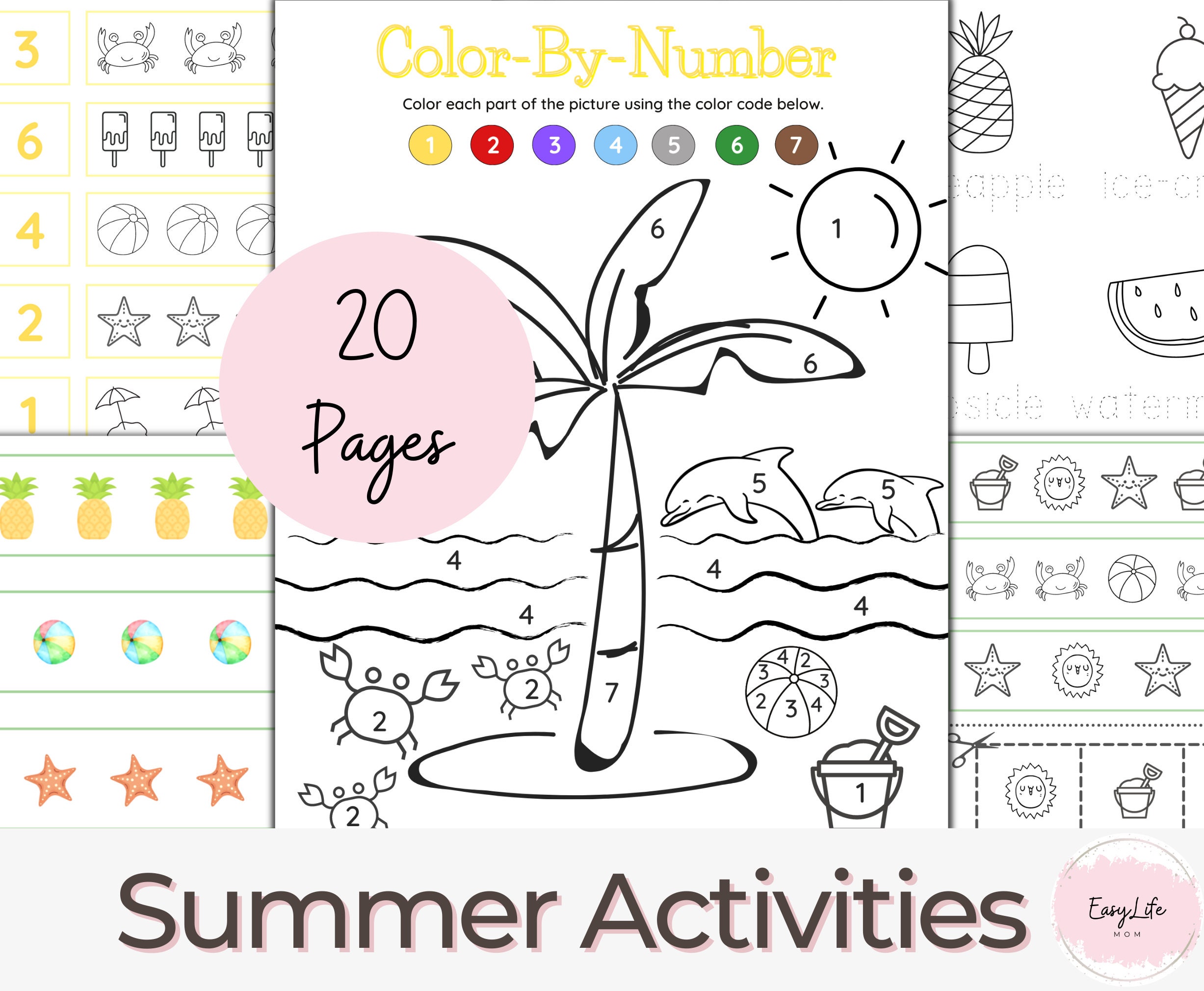 Summer Activity Bundle, Preschool Activities, Prek Worksheets, Learning ...