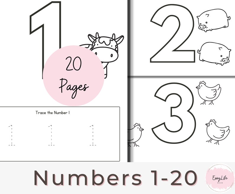 20 Printable Numbers All About Number Worksheets, Preschool ...