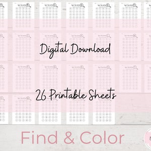 26 Spot the Letter Printables-uppercase, Pre-k Worksheets, Preschool ...