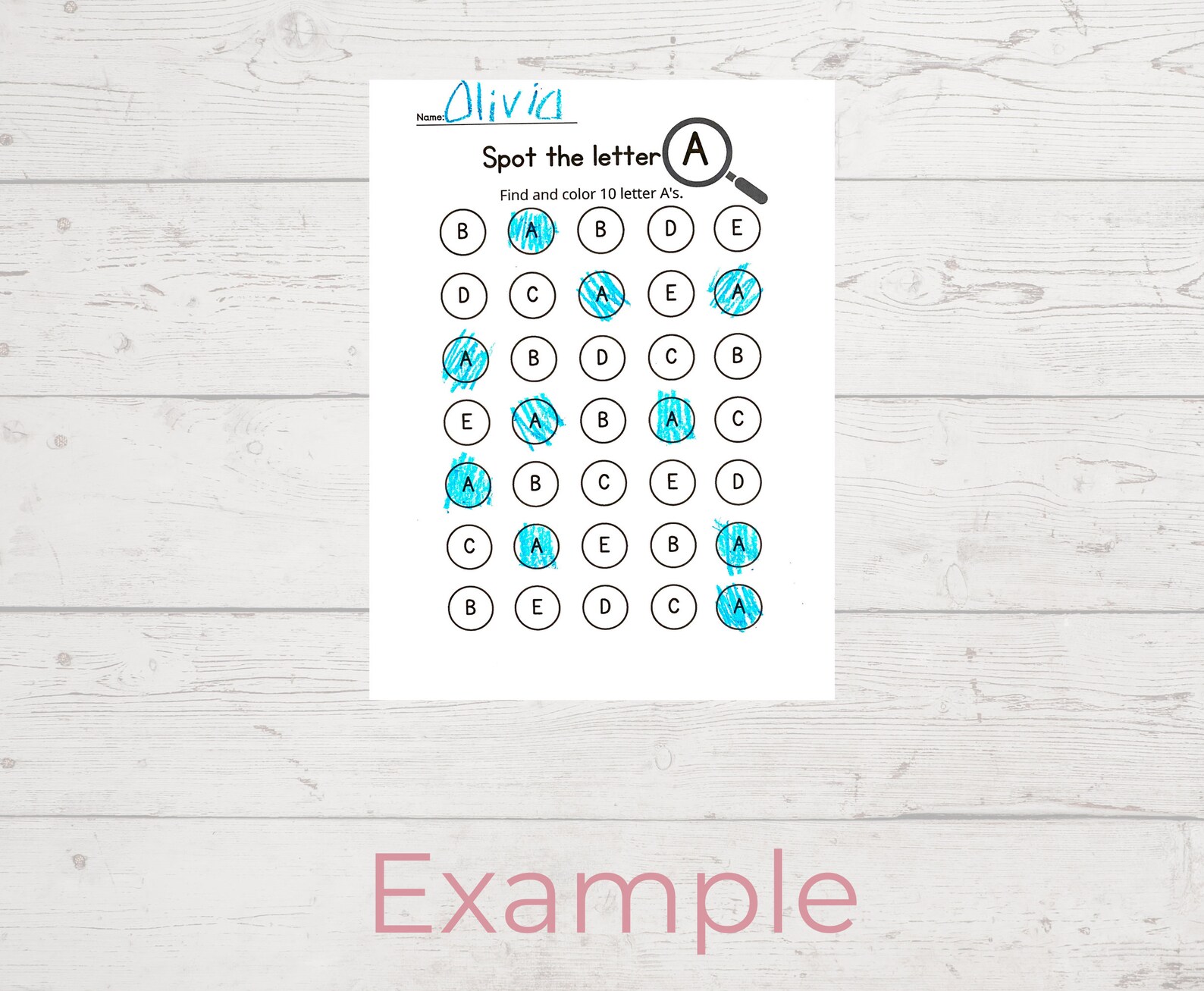 26 Spot the Letter Printables-uppercase, Pre-k Worksheets, Preschool ...