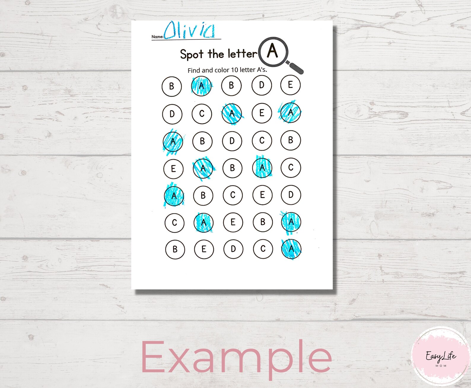 Spot the Letter Alphabet Worksheets: Uppercase & Lowercase (PDF ...
