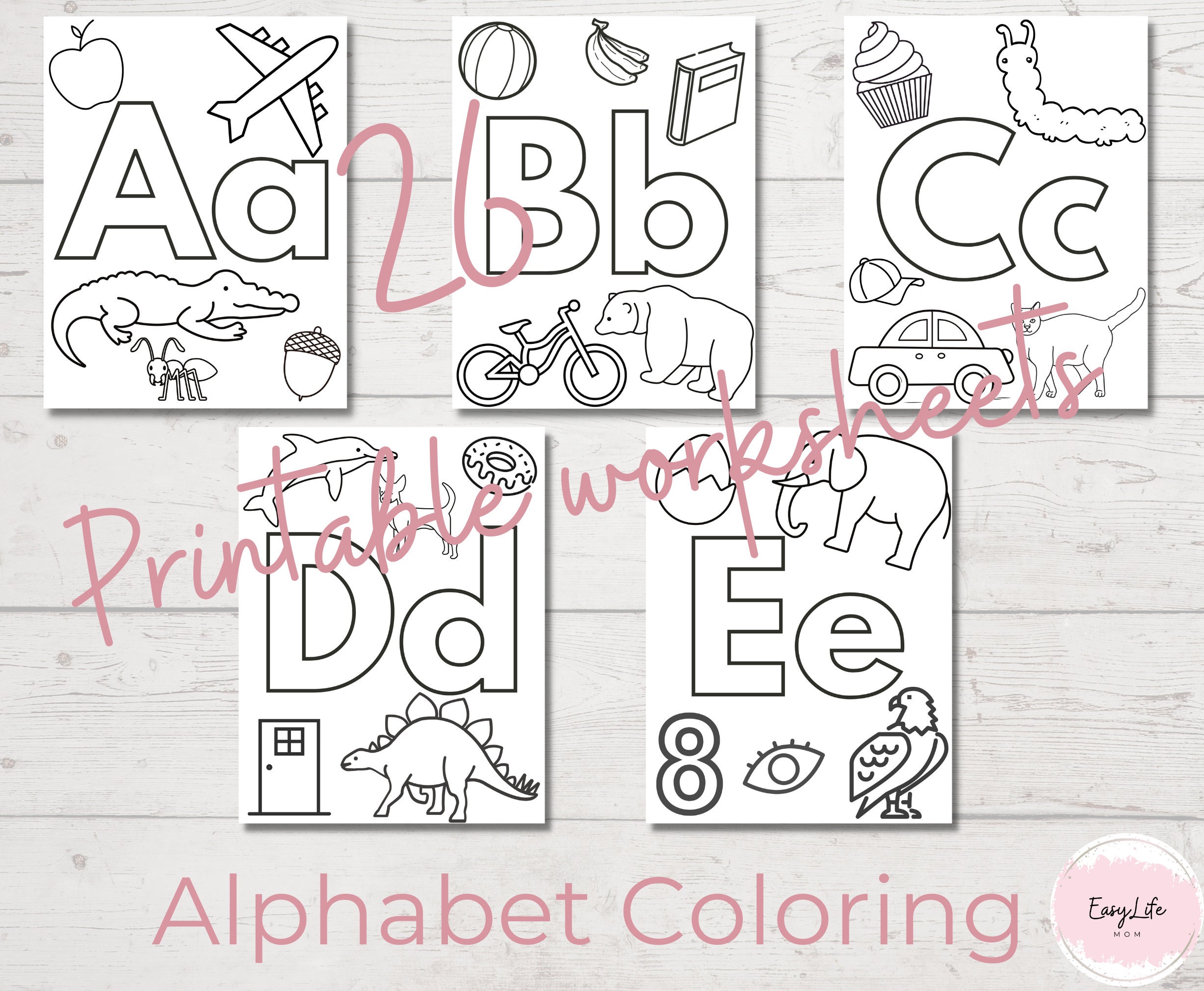 Alphabet Coloring Pages Preschool Alphabet Coloring Page Preschool ...