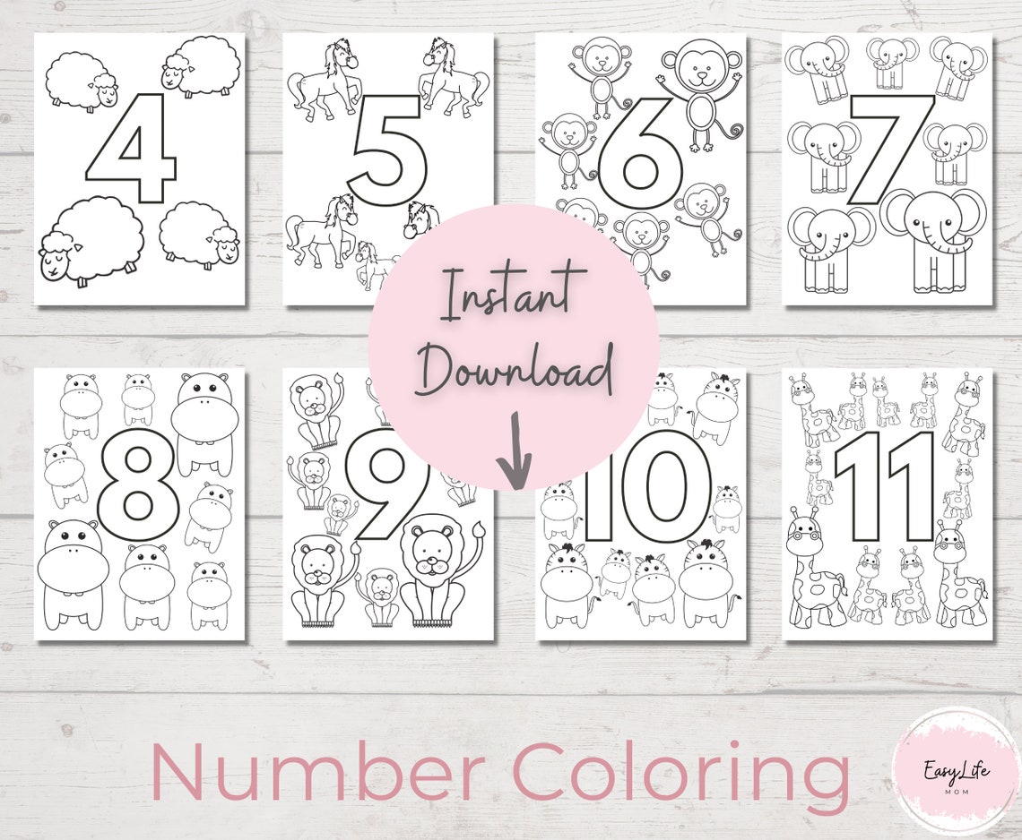 46 Alphabet & Number Coloring Pages Coloring Book Coloring Page ...