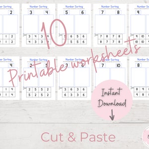 Number Sorting, Preschool Activities, Prek Worksheets, Learning ...