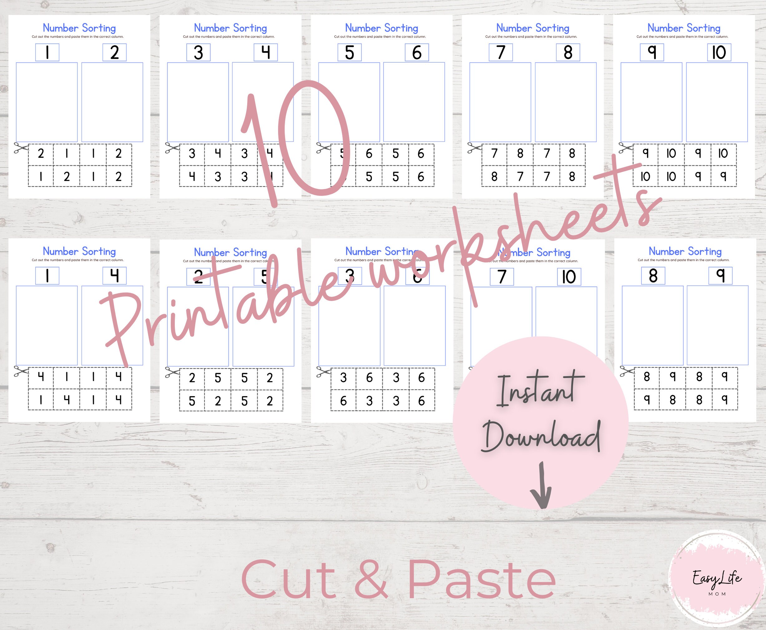 Number Sorting, Preschool Activities, Prek Worksheets, Learning ...