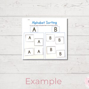 Alphabet Letter Sorting, Preschool Activities, Prek Worksheets, Learning Activities, Homeschool ...