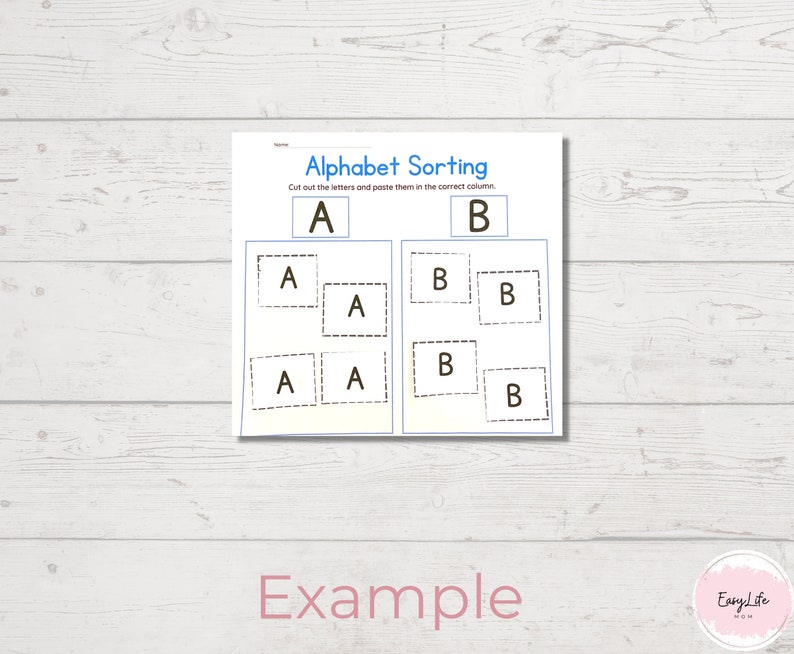 Alphabet Letter Sorting, Preschool Activities, Prek Worksheets ...