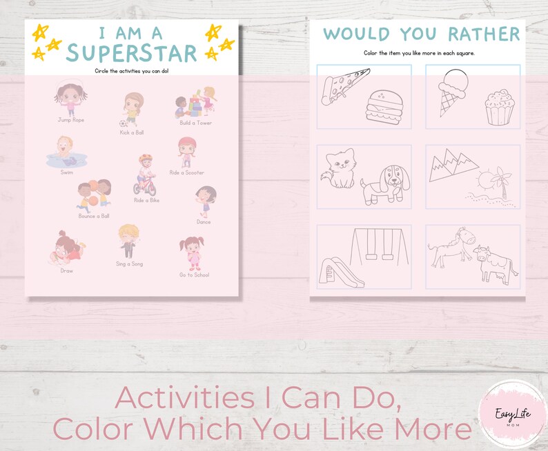 All About Me Worksheets: Homeschool Learning Activities (PDF Printable ...