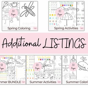 Spring Activity Bundle, Preschool Activities, Prek Worksheets, Learning ...