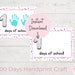 100 Days of School Handprint Craft, Printable Activity, Handprint ...