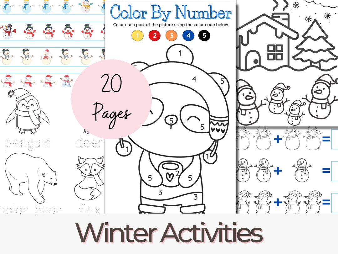 Winter Preschool Activities Winter Homeschool Printable Winter Coloring ...