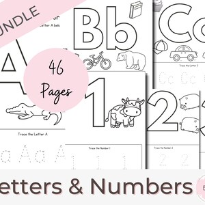 46 Printable All About Letters & Numbers,preschool, Prek Worksheets ...