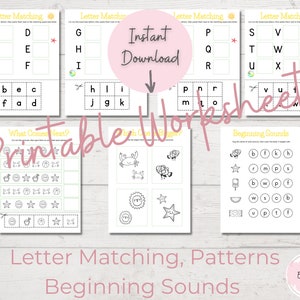 Summer Activity Bundle: Preschool Learning Worksheets (PDF) - Etsy