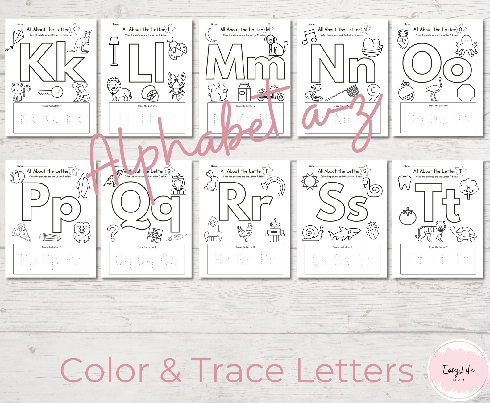 46 Printable All About Letters & Numberspreschool Prek - Etsy