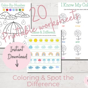 Spring Activity Bundle, Preschool Activities, Prek Worksheets, Learning ...