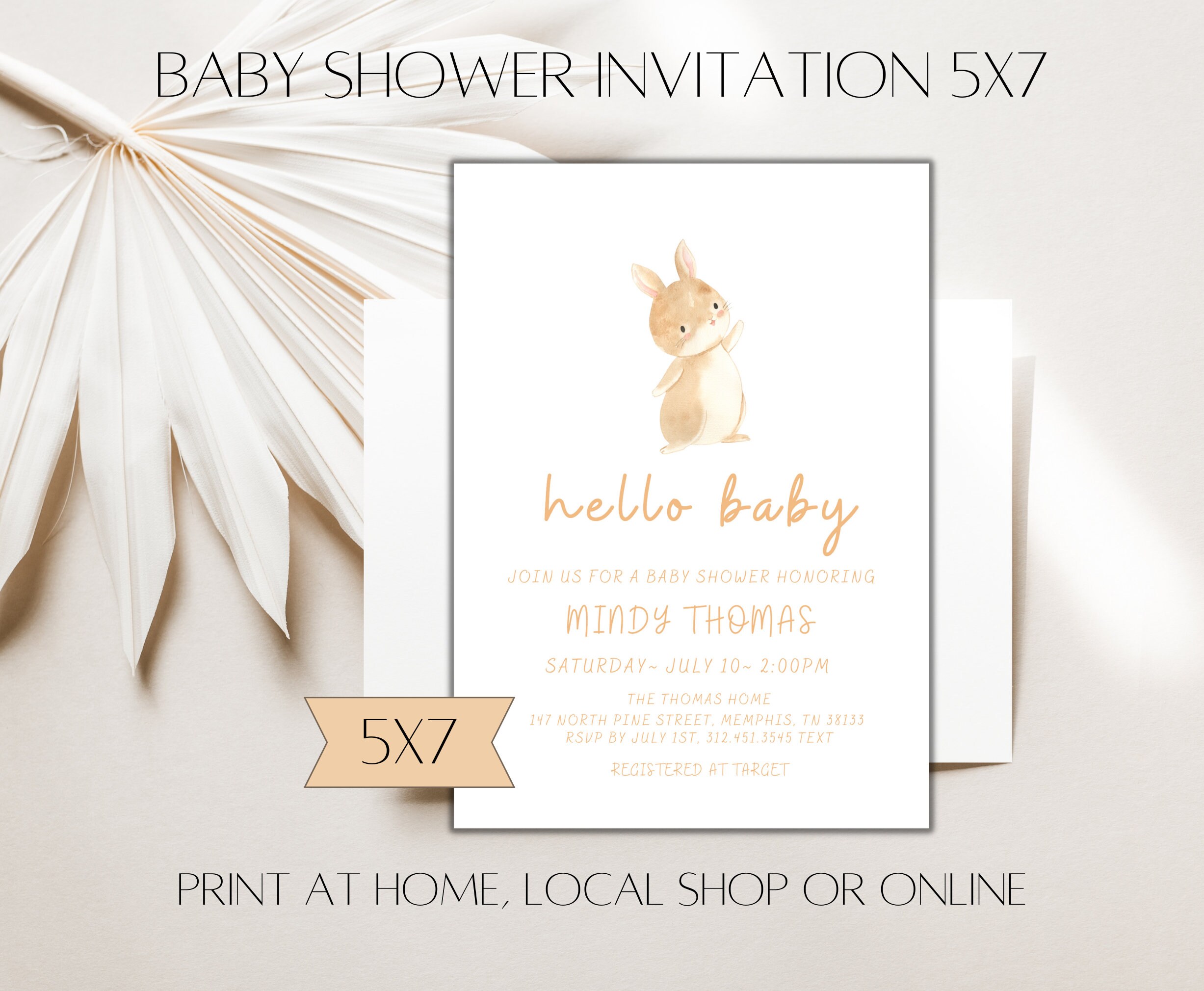 Custom Baby Shower Invitation, Personalized Baby Shower Invitation ...