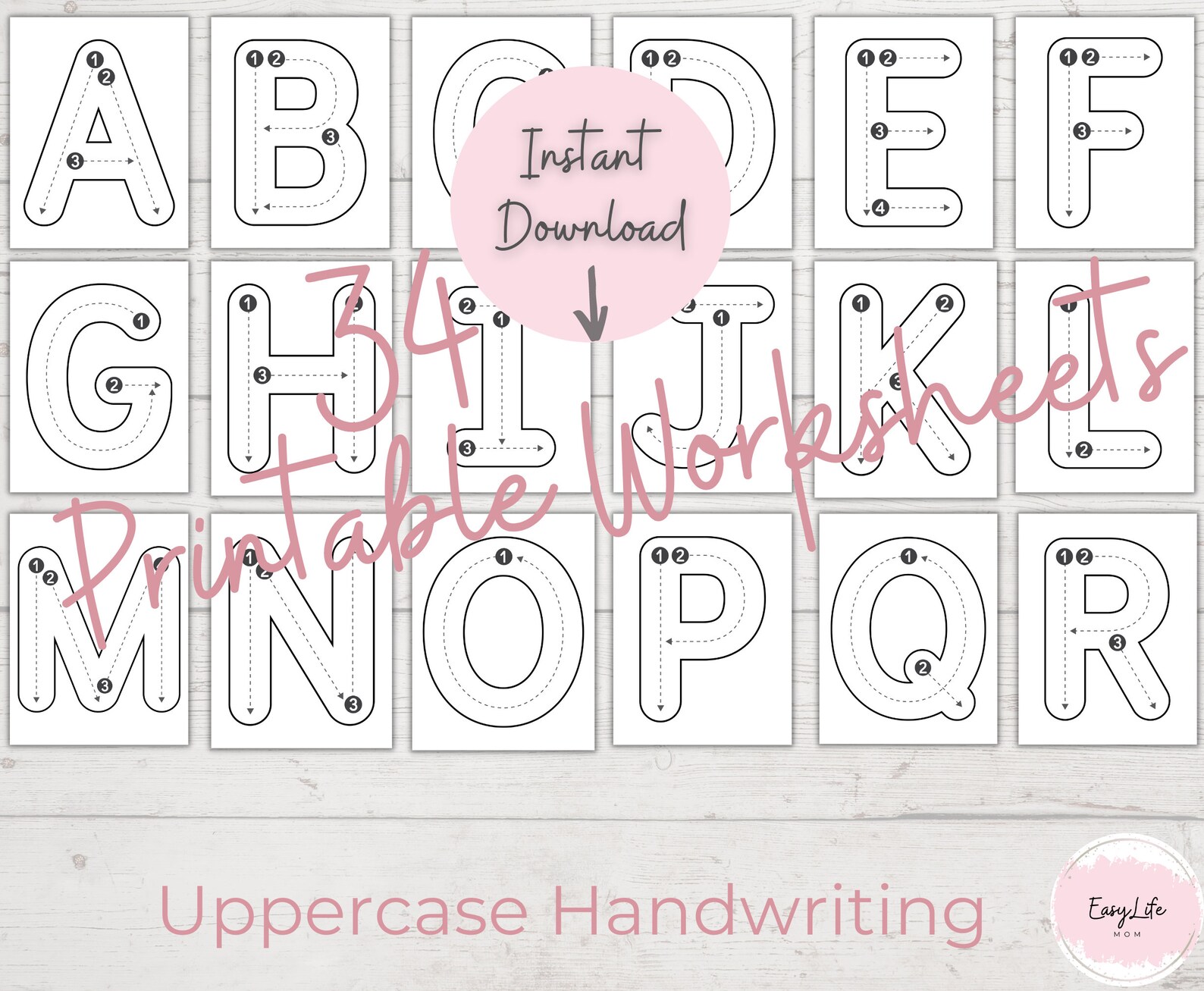 Preschool Handwriting Worksheets Preschool Activities Prek - Etsy
