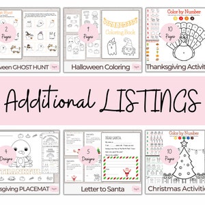 Halloween Activity Bundle, Preschool, Prek Worksheets, Homeschool ...