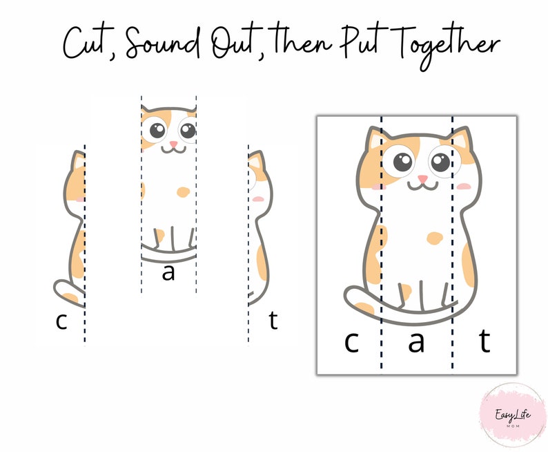 CVC Puzzle CVC Words Preschool Activities Pre-k Cvc Word - Etsy