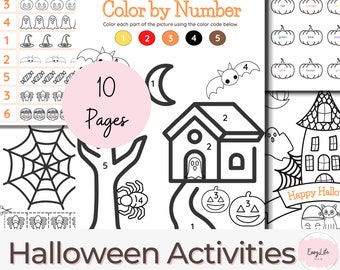 Halloween Activity Bundle, Preschool, Prek Worksheets, Homeschool ...