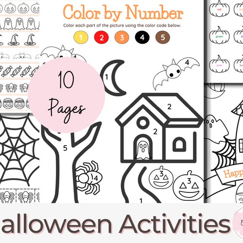 Halloween Activity Bundle Preschool Prek Worksheets - Etsy
