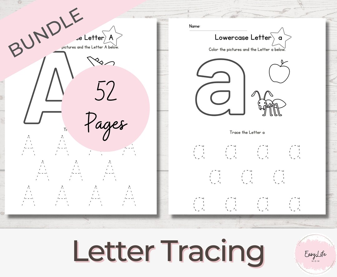 Alphabet Letter Tracing Preschool Alphabet, Preschool Handwriting ...
